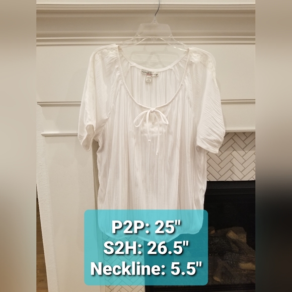 French Laundry | Tops | French Laundry Ss Top Euc Size 416 1x | Poshmark